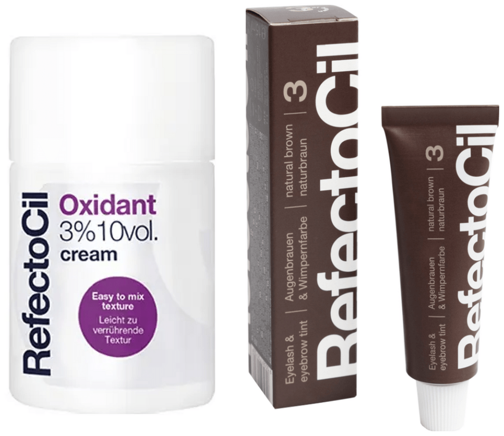 RefectoCil 3 Natural Brown + Oxidant Creme Developer 3% (10 vol ...