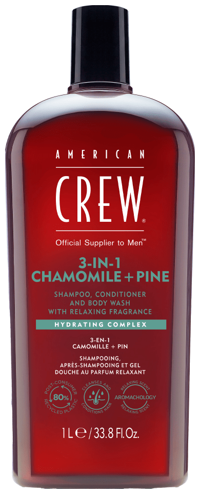 American Crew 3in1 Chamomile & Pine Shampoo, Conditioner & Body Wash ...