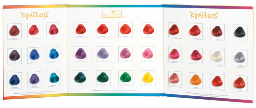 Directions Colour Chart | BellAffair.com